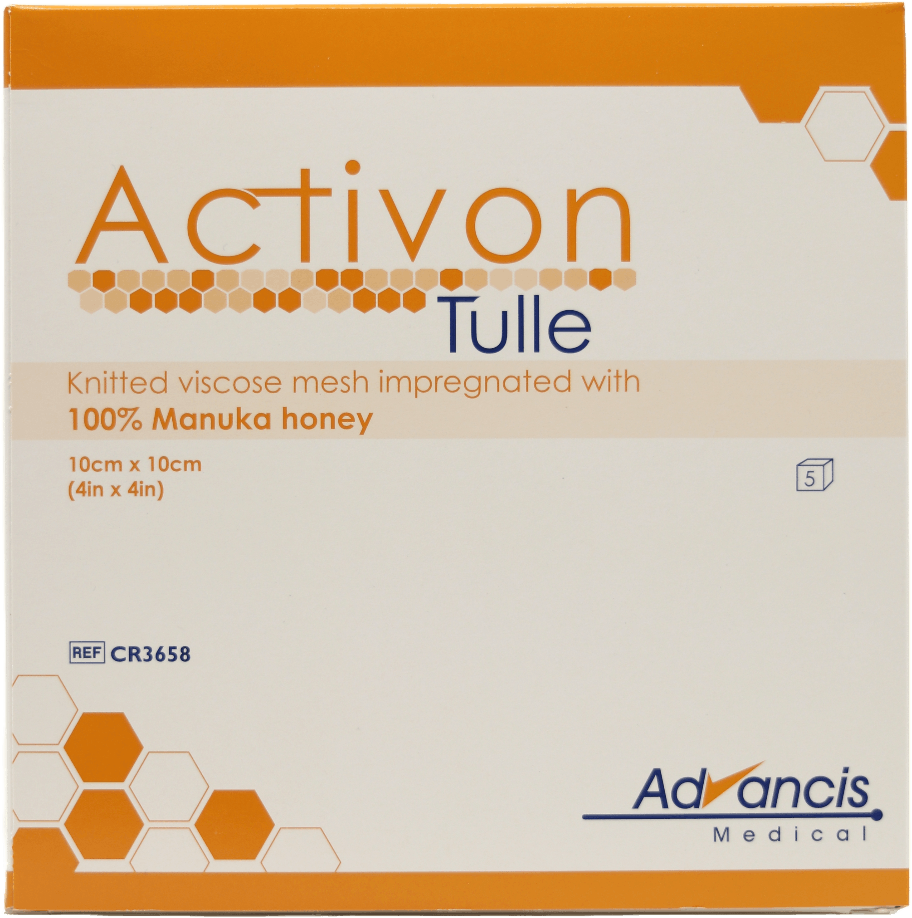 Activon Tulle with Medical Grade Manuka Honey 10cm x 10cm | medino