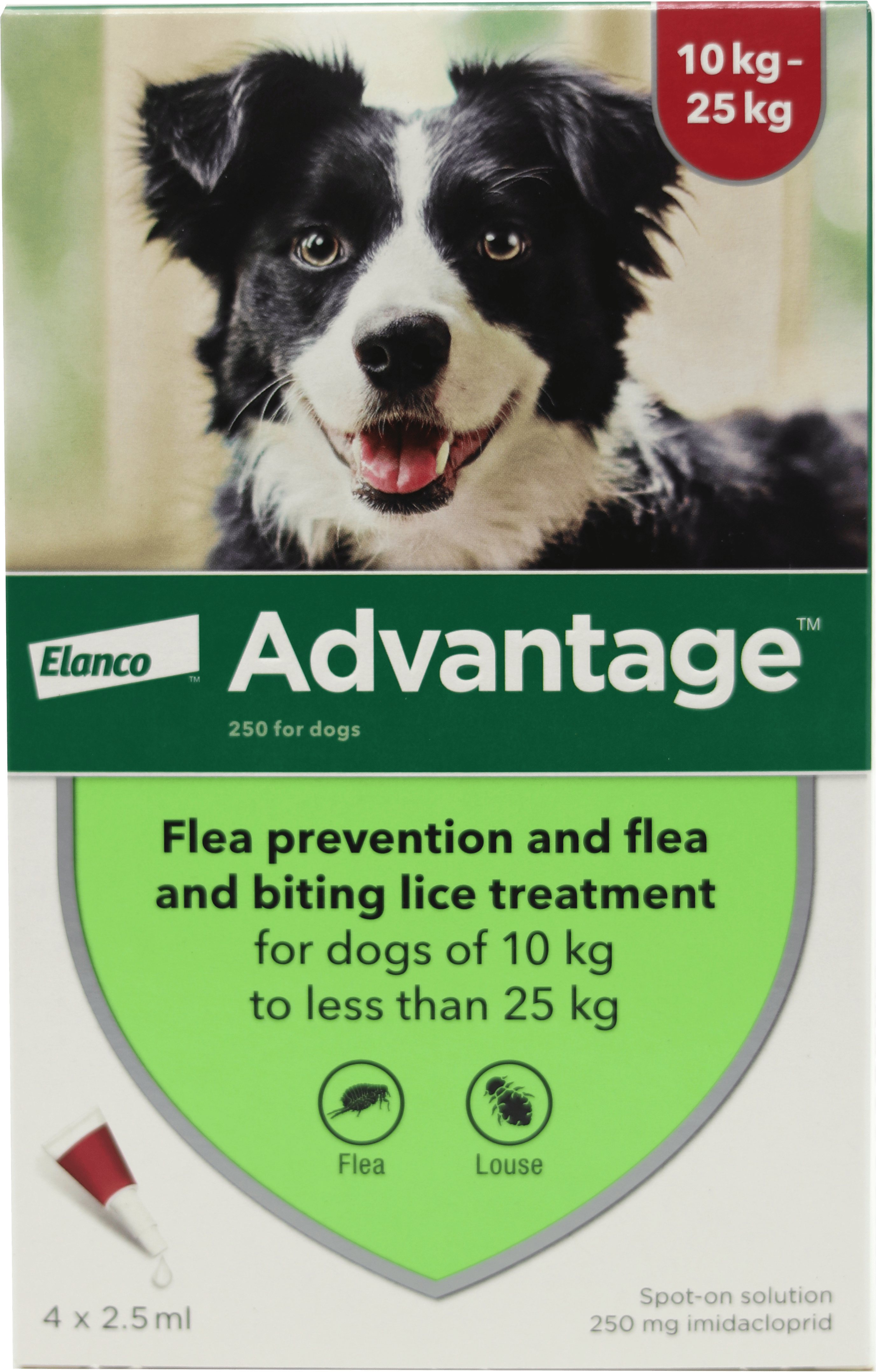 Advantage Flea Treatment for Dogs 10-25kg 4 Pack | medino