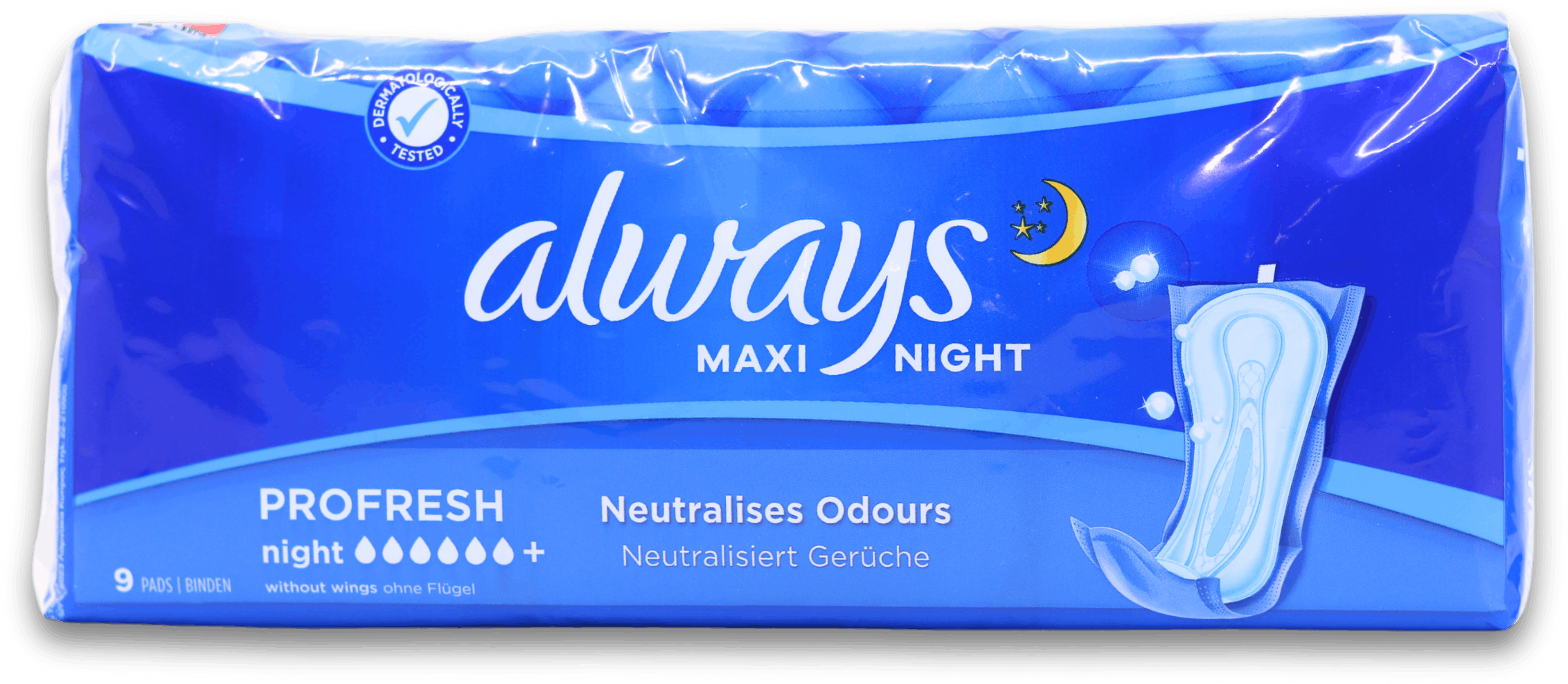 Always Maxi Night ProFresh Pads 9 Pack | medino