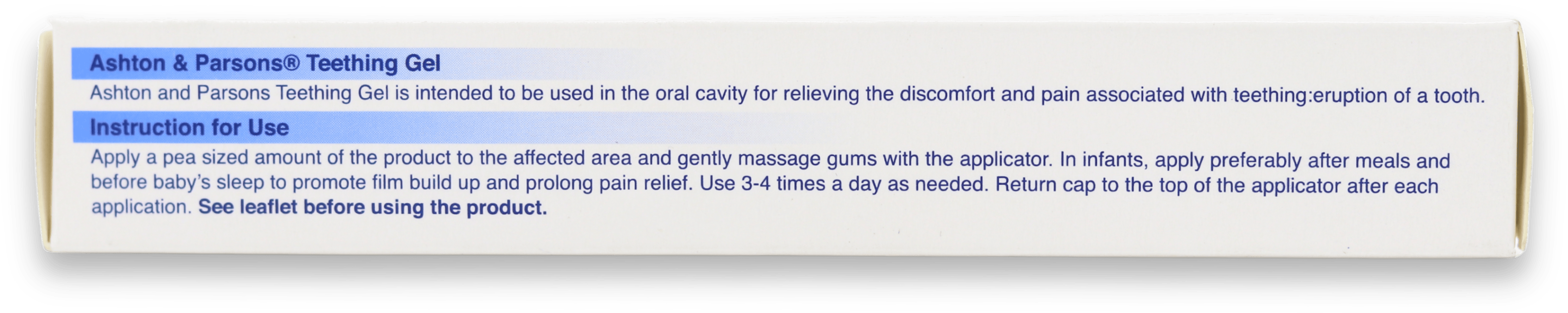 Ashton & Parsons Teething Gel 10ml | medino