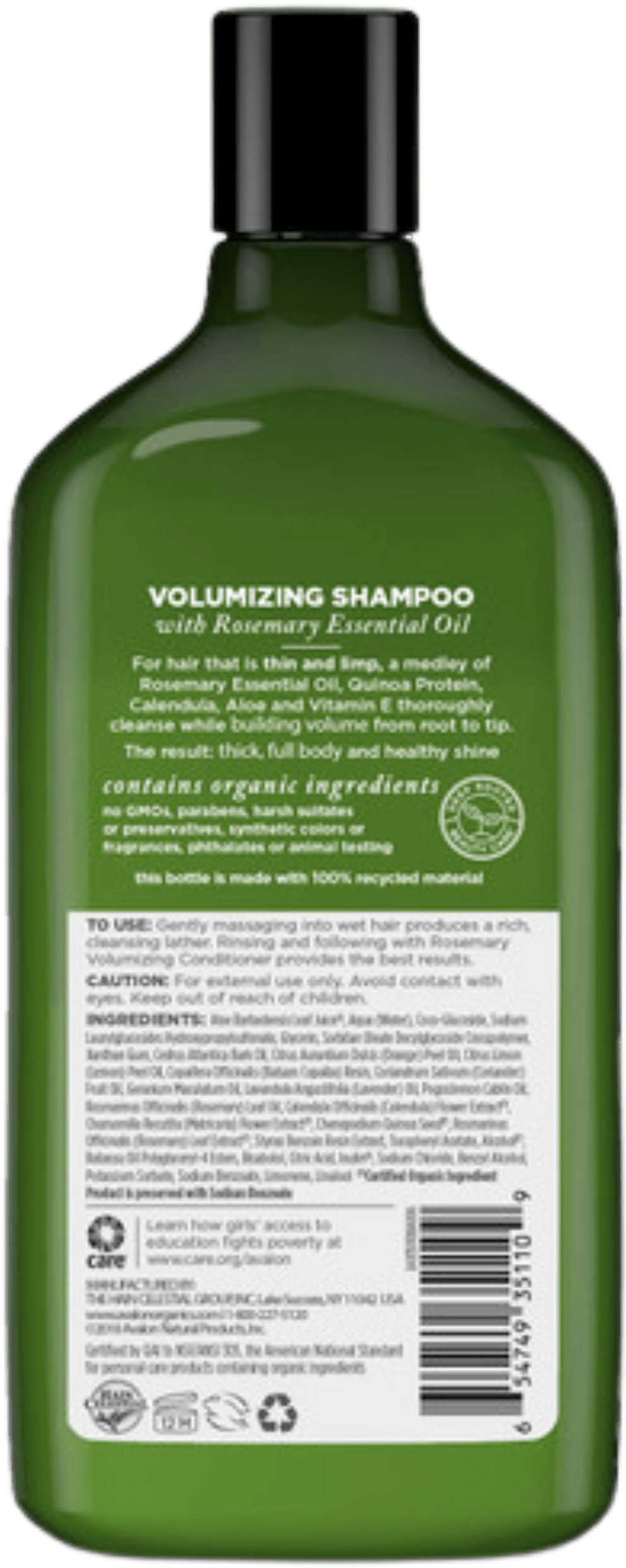 Avalon Rosemary Volumizing Shampoo | medino