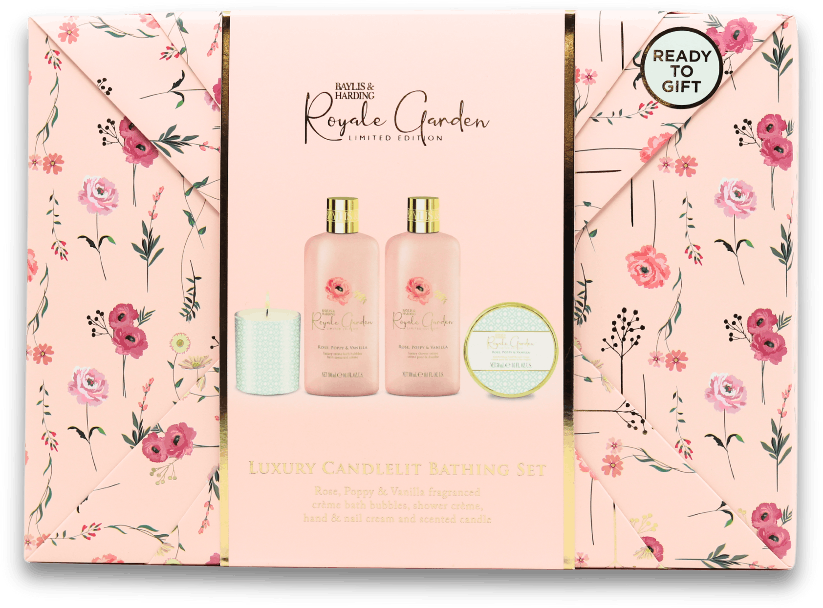 Baylis & Harding Royale Garden Rose, Poppy & Vanilla Gift Wrapped ...