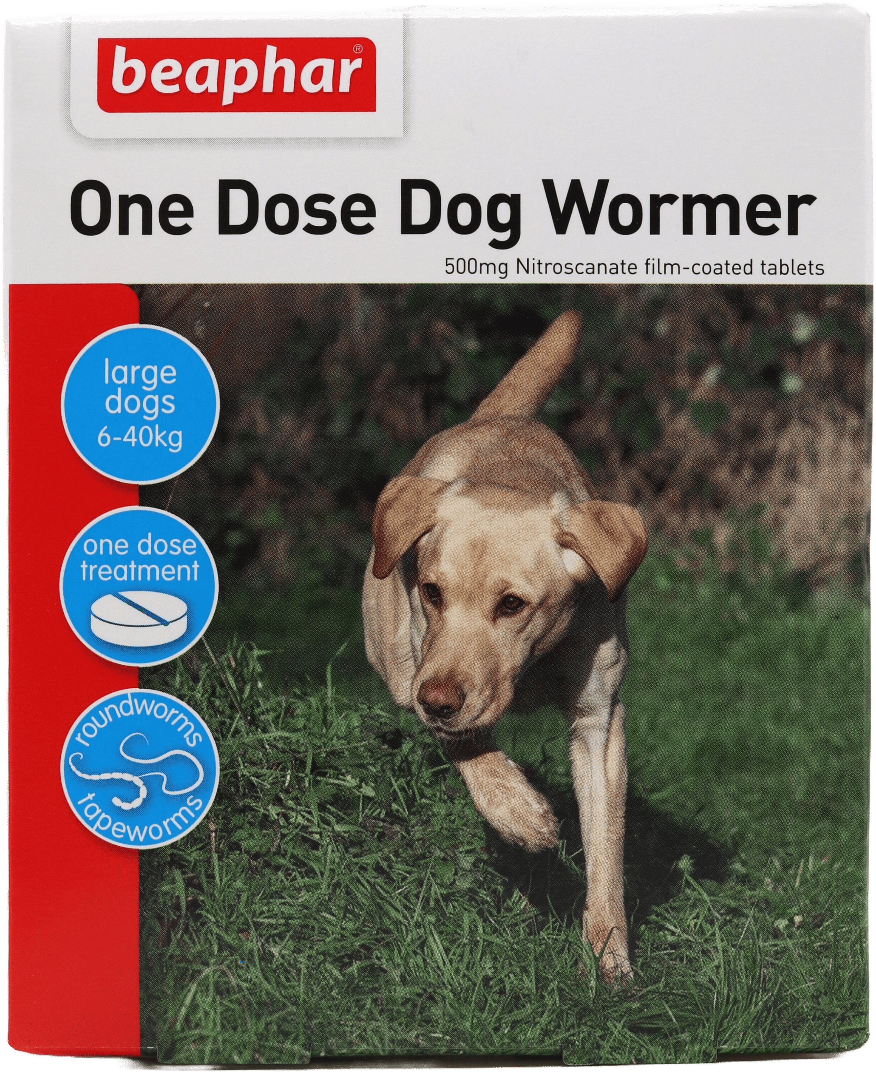Beaphar One Dose Dog Wormer 6-40kg Tablets | medino