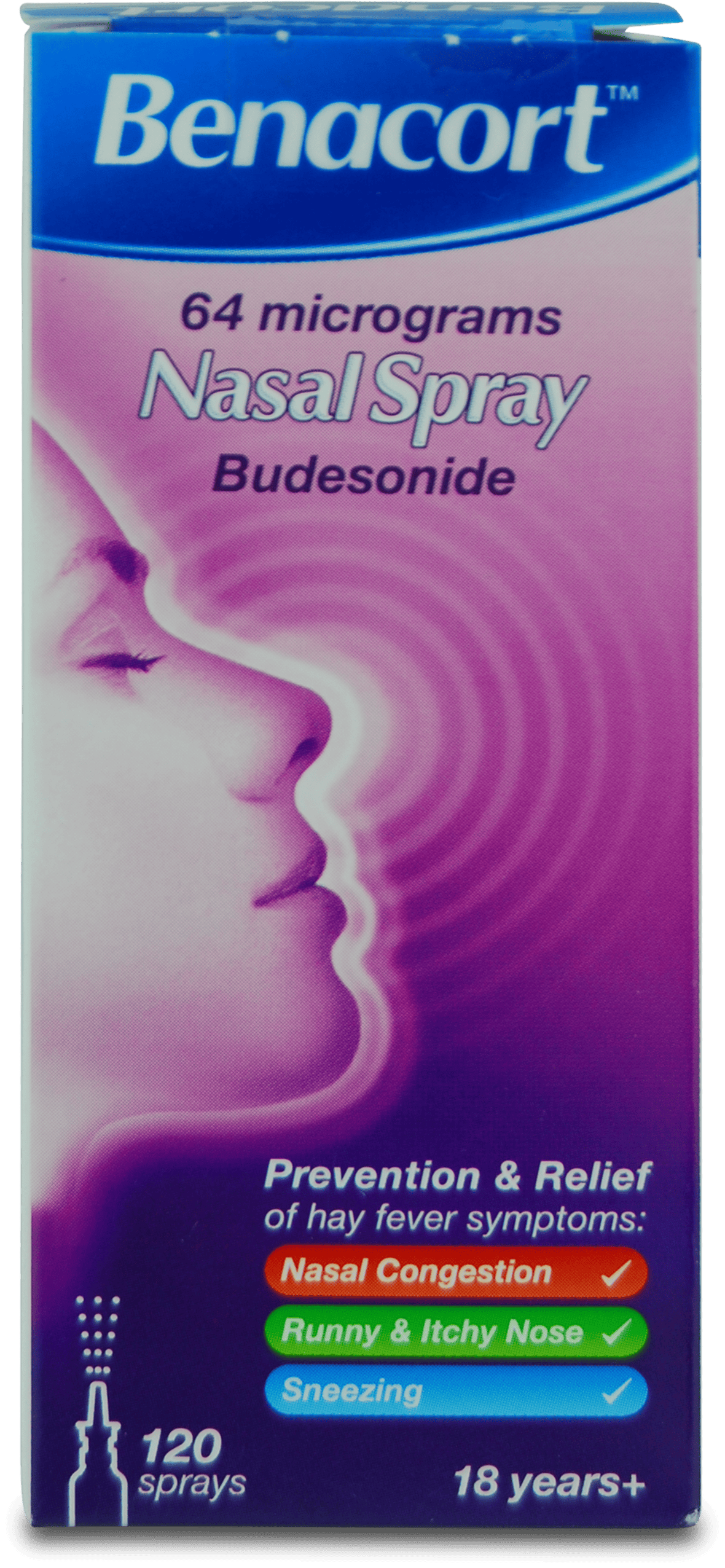 Buy Benacort Nasal Spray 64mcg 120 sprays | medino