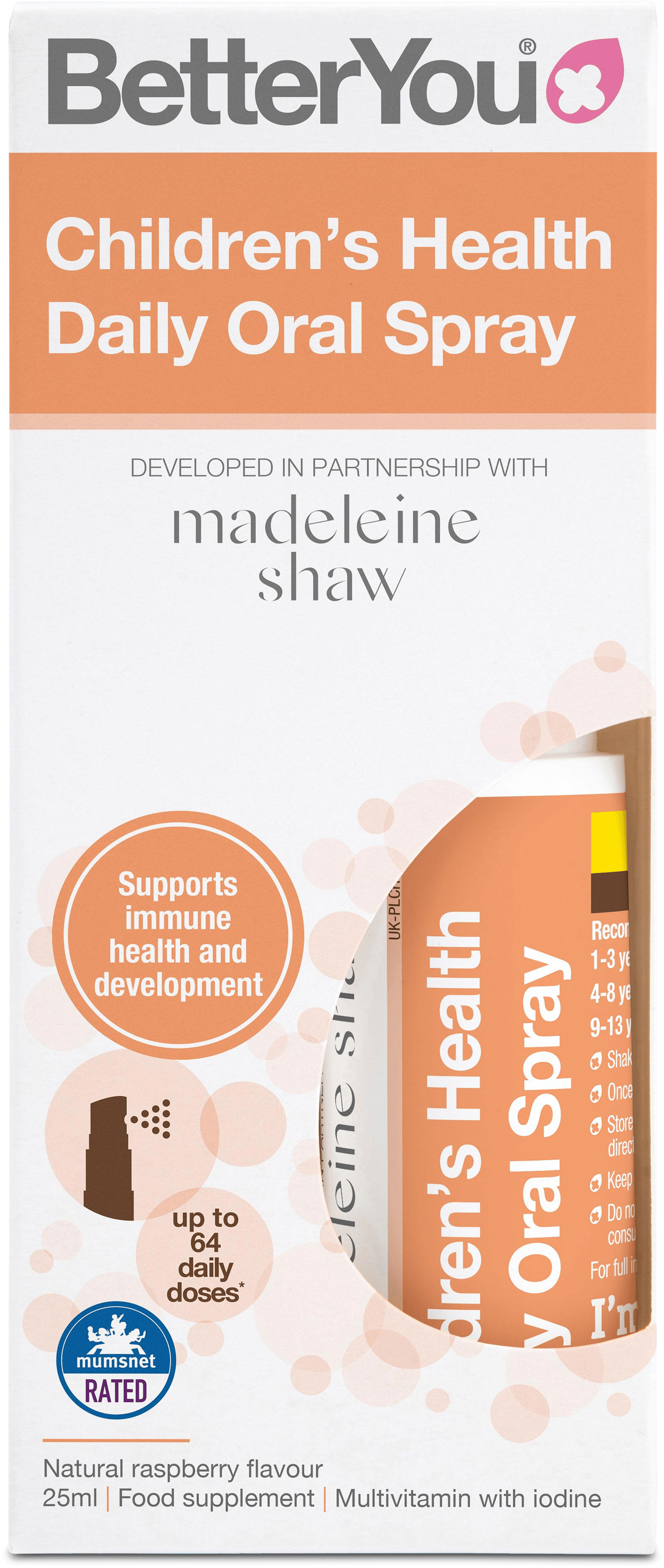 Buy BetterYou Vegan Health Daily Oral Spray 25ml | medino