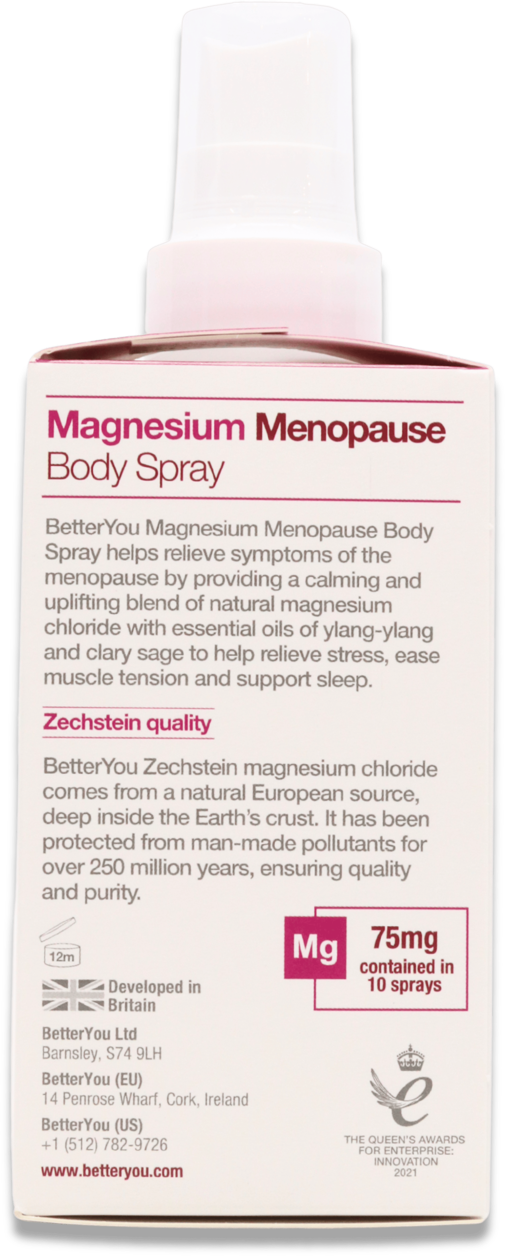 BetterYou Magnesium Menopause Body Spray 100ml | medino