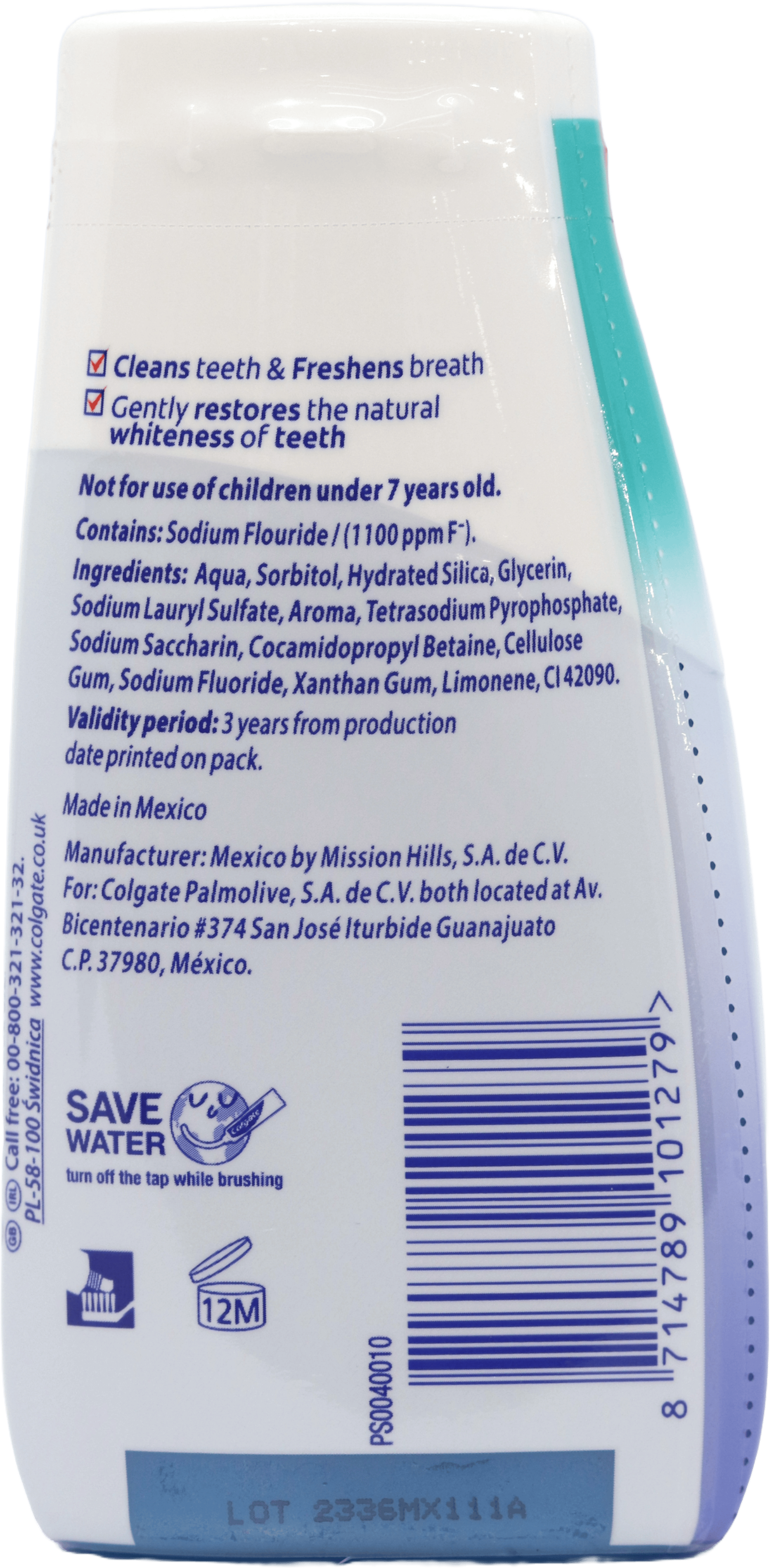 Colgate Icy Blast Whitening 2-In-1 Toothpaste & Mouthwash 100ml | medino