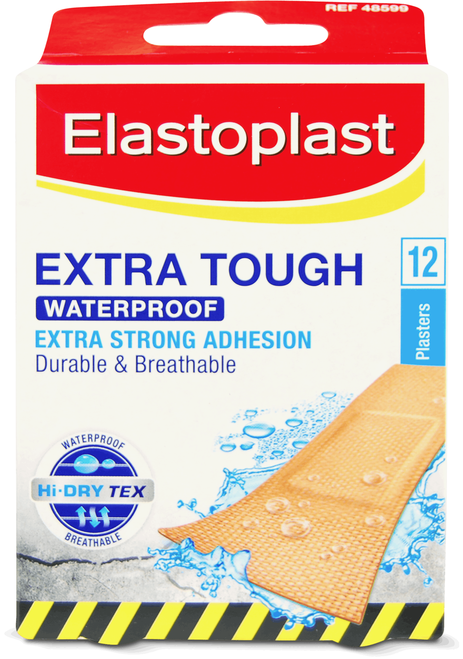 Buy Elastoplast Extra Tough Waterproof 12 Plasters | medino