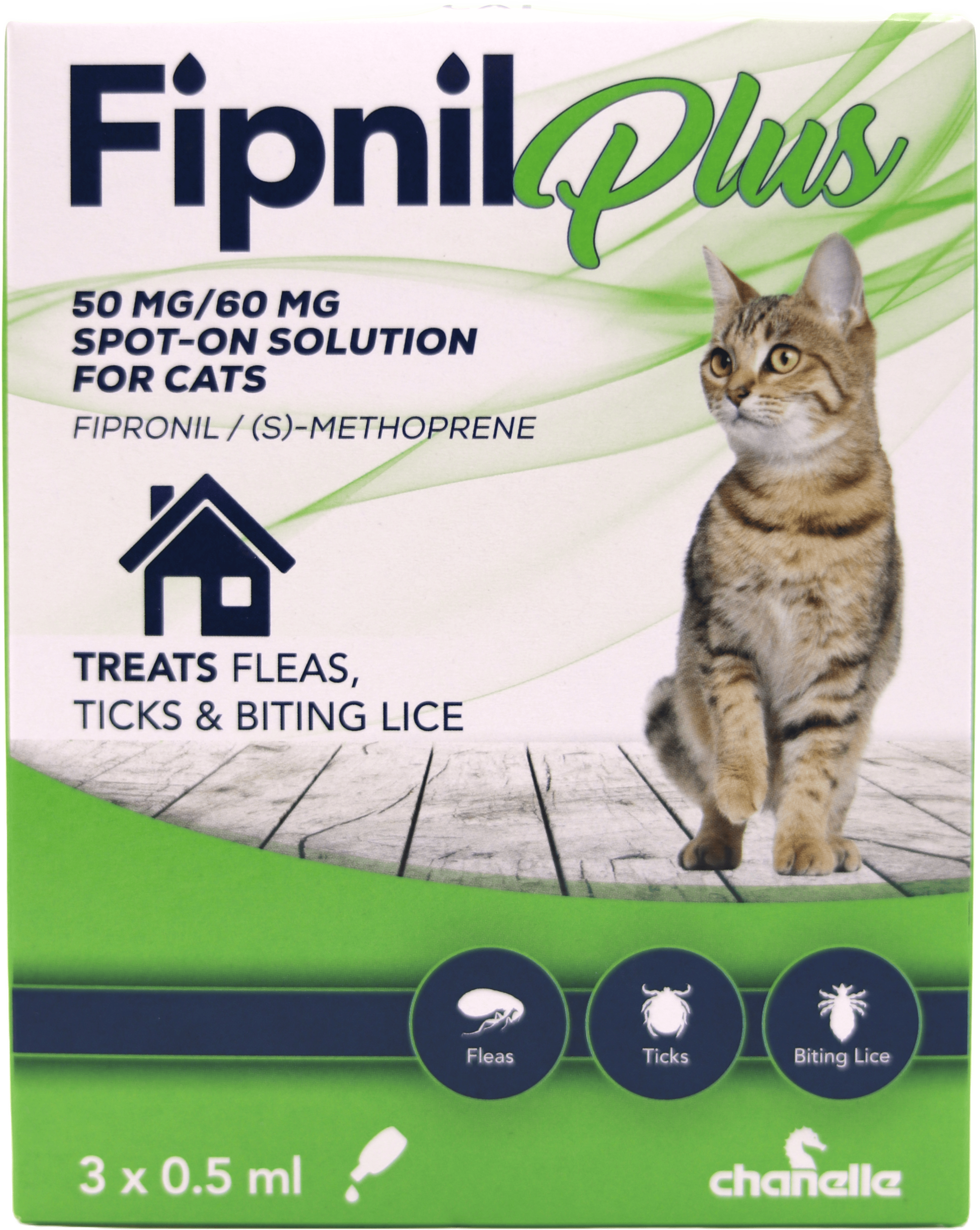 Fipnil Plus Spot-On Solution for Cats 3 x 0.5ml | medino