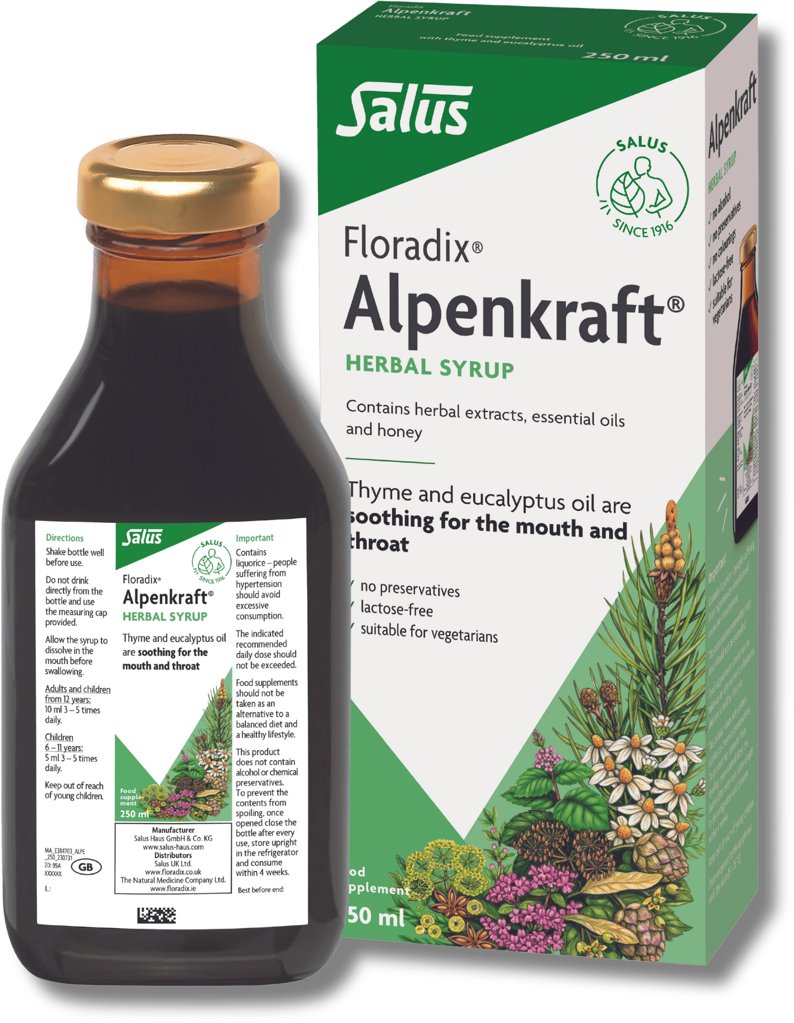 Floradix Alpenkraft Herbal Syrup 250ml | medino