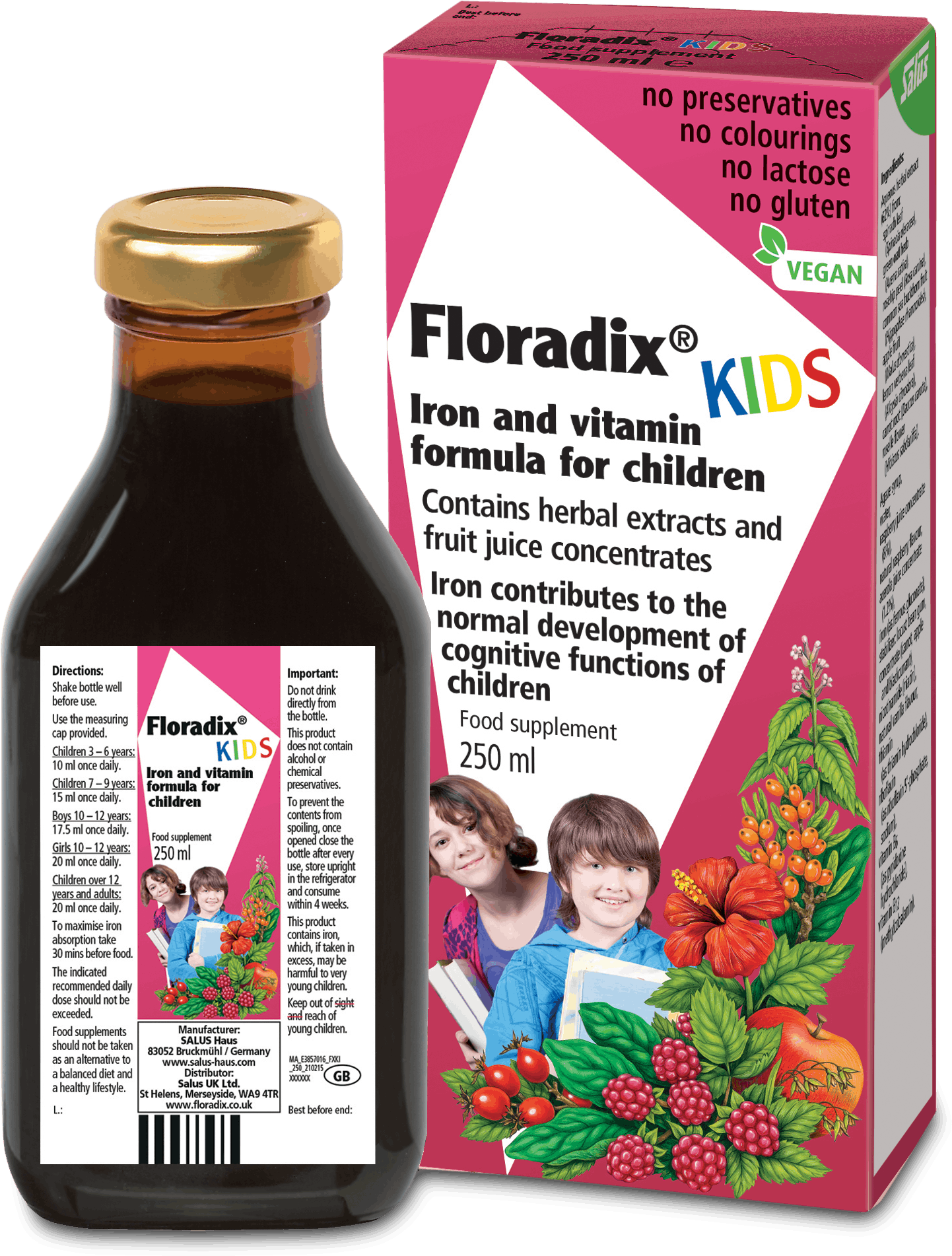 Floradix Kids Iron & Vitamin Formula | medino
