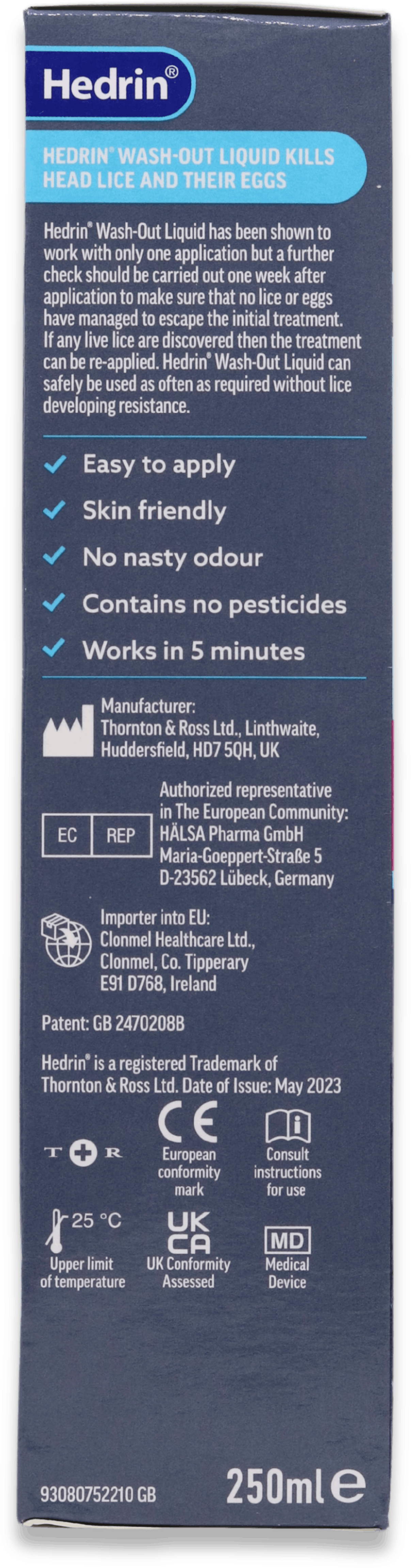 Hedrin Liquid 250ml | medino