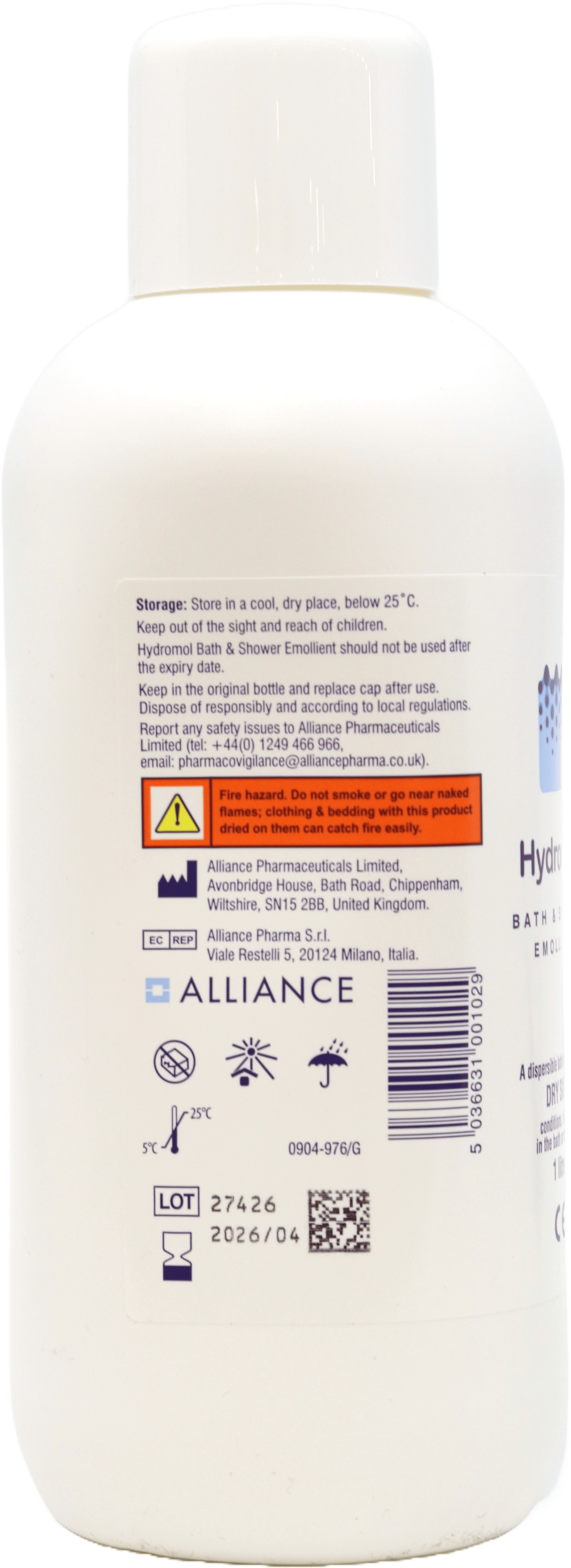 Hydromol Bath & Shower Emollient 1000ml | medino