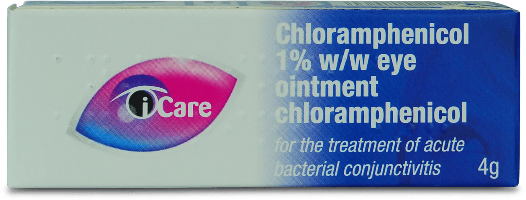 Buy I-care Chloramphenicol Anti-biotic Eye Ointment 1% 4g | medino