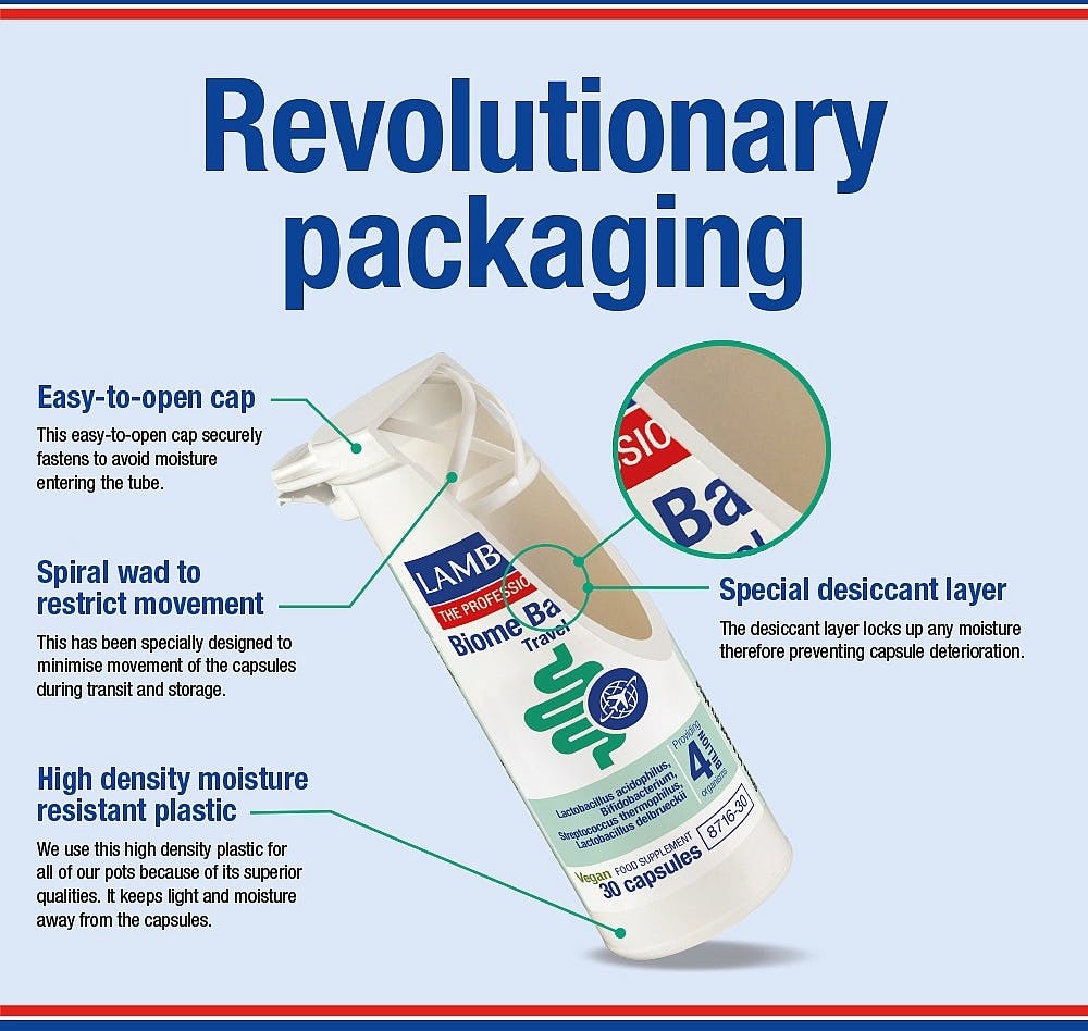 Lamberts Biome Balance Travel 30 capsules | medino