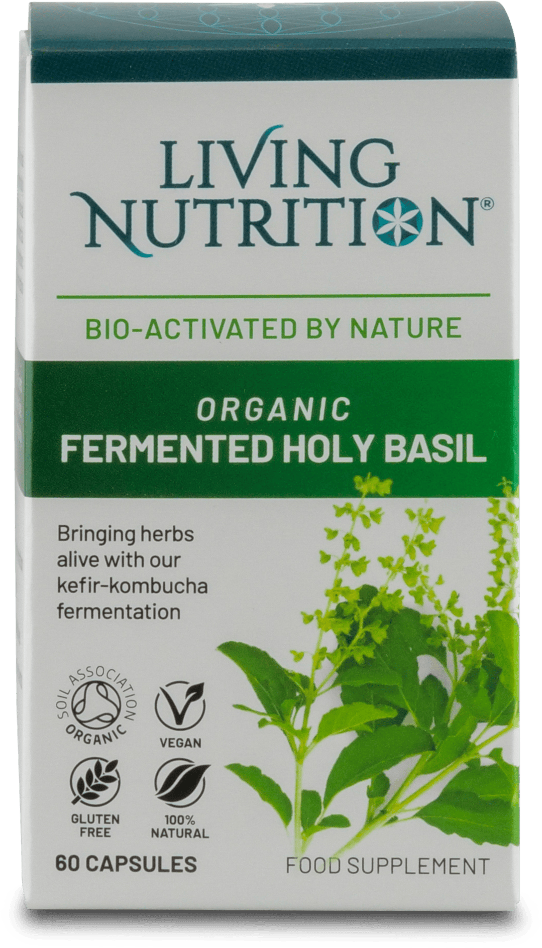 Buy Living Nutrition Holy Basil Alive 60 Capsules | medino