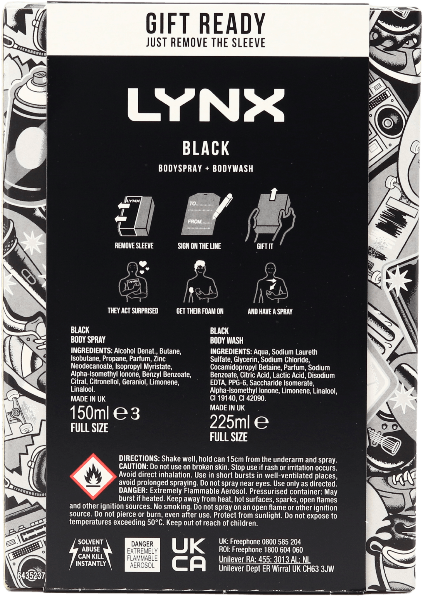 Lynx Duo Gift Set Black | medino