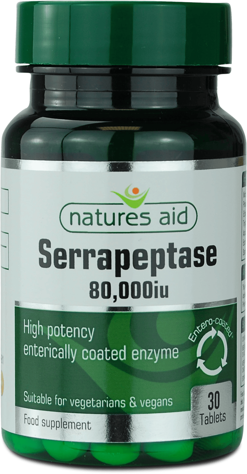 Buy Natures Aid Serrapeptase 80,000iu 30 Tablets | medino