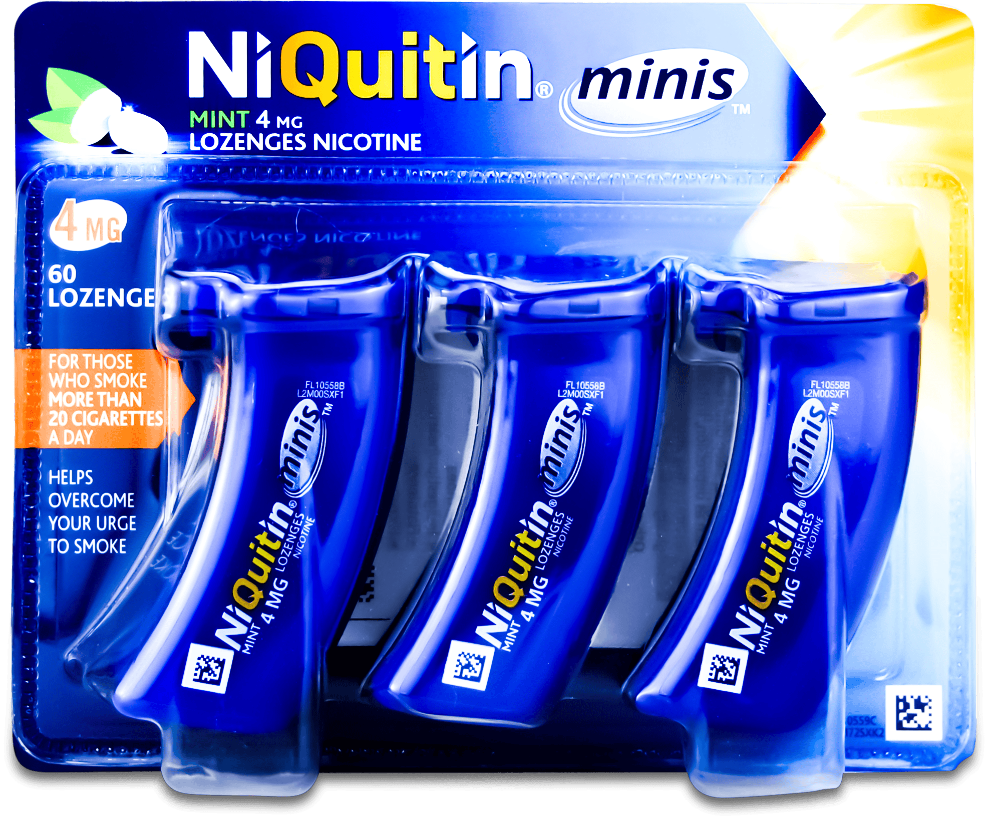NiQuitin Minis Mint Lozenges 4mg 60 Lozenges | medino