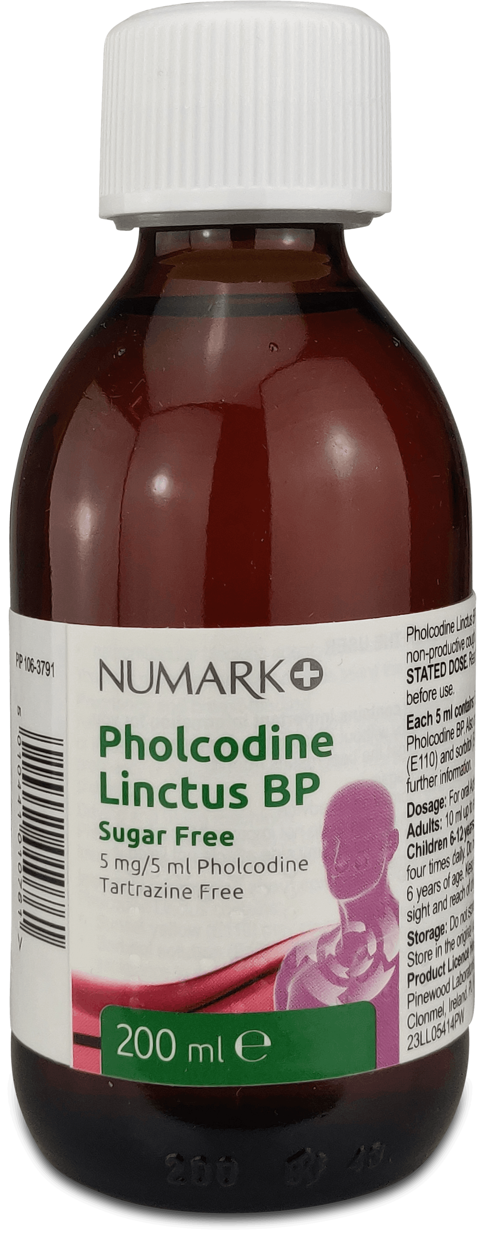 Buy Numark Pholcodine Linctus BP Sugar Free 200ml | medino