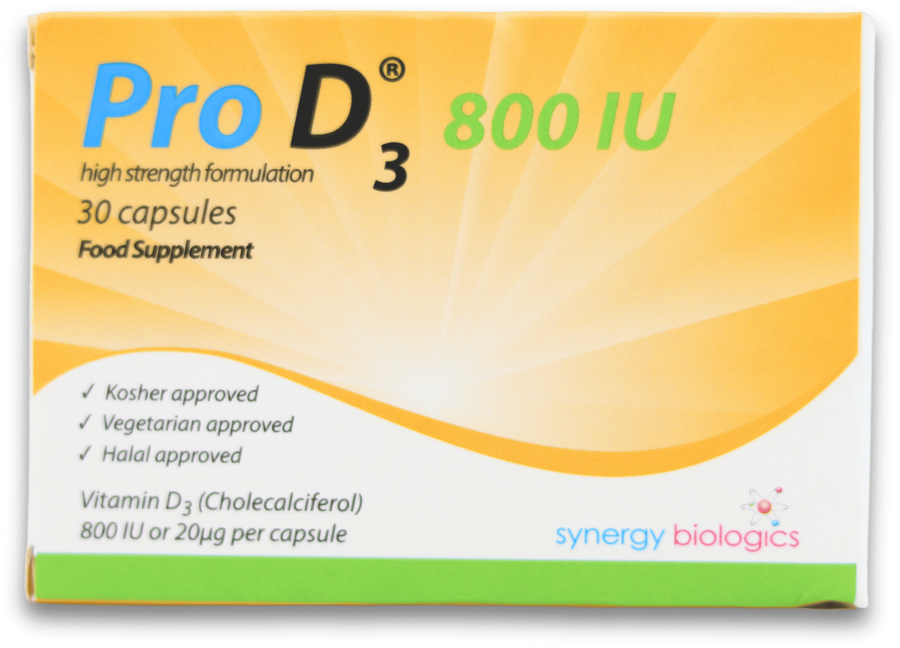 Pro D3 800IU 30 Capsules | medino
