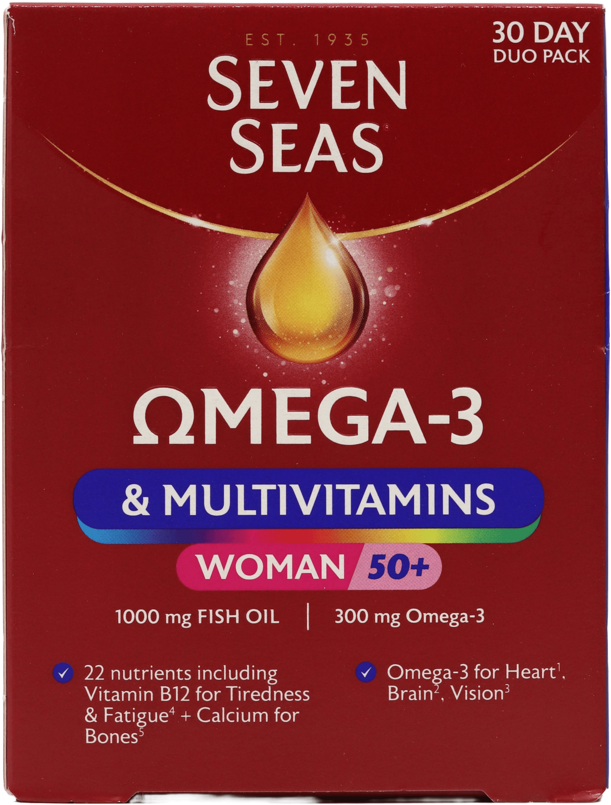 Seven Seas Omega 3 & Multivitamins Woman 50+ 30 Day Due Pack | medino