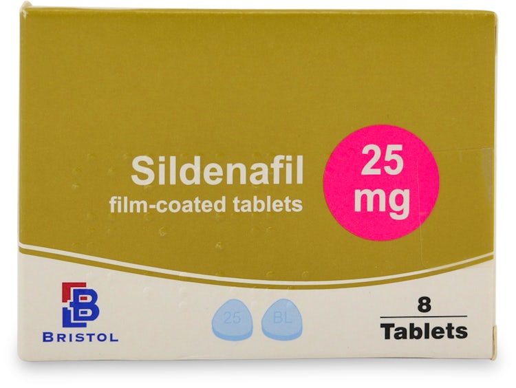 Sildenafil Film Coated Tablets 25mg 8 Tablets Medino