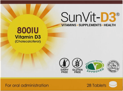 SunVit-D3 800IU 28 Tablets | medino