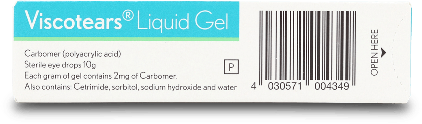 Viscotears Liquid Gel Eye Drops 10g | medino