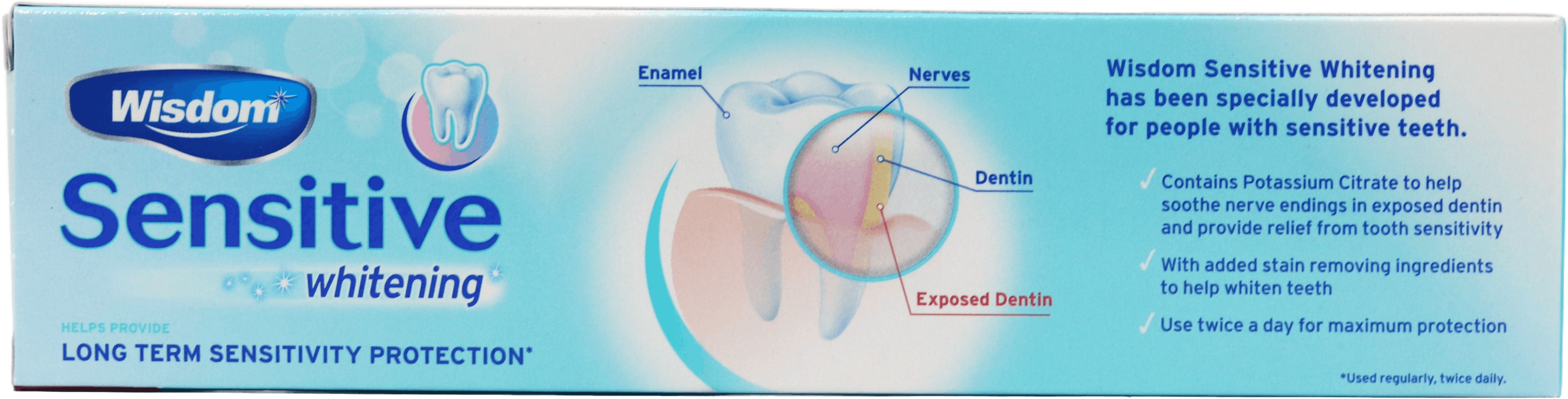 Wisdom Sensitive + Whitening Toothpaste 100ml | medino