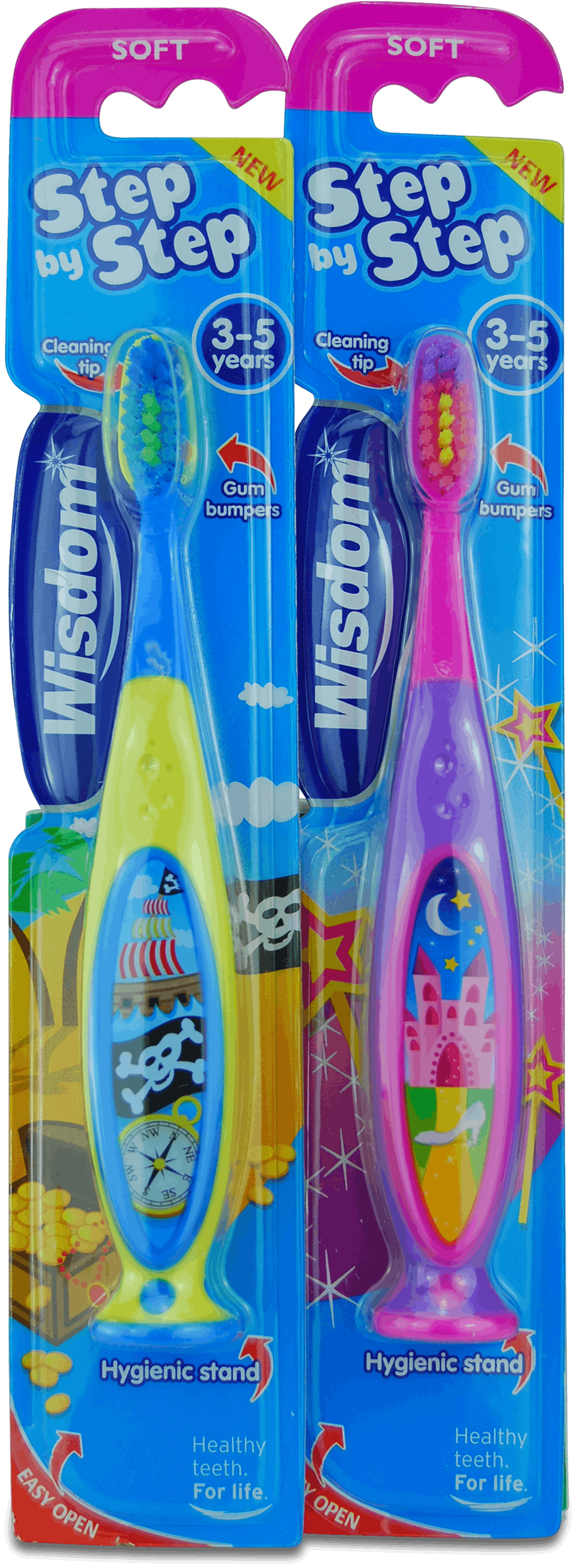 Buy Wisdom Step by Step Soft Toothbrush (3-5 years) 1 Toothbrush | medino